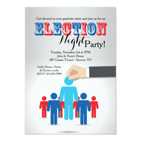 Choosing A Candidate Election Party Invitation | Zazzle.com