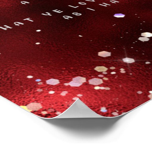 Choosing Love with KJV Bible Verse Poster | Zazzle