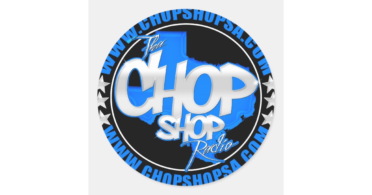 CHOP SHOP STICKERS | Zazzle