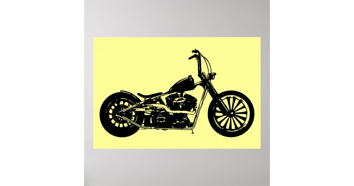 Chopper Bike Poster | Zazzle