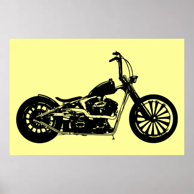 Chopper Bike Poster | Zazzle