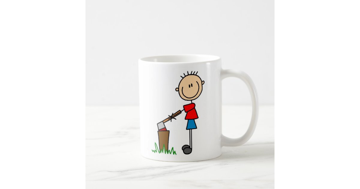 Chopping Wood Camping Mug | Zazzle