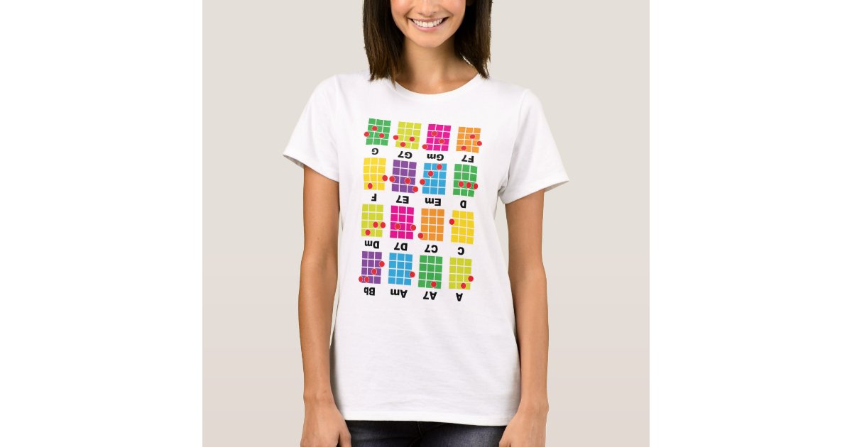 Chord Cheat Tee White | Zazzle