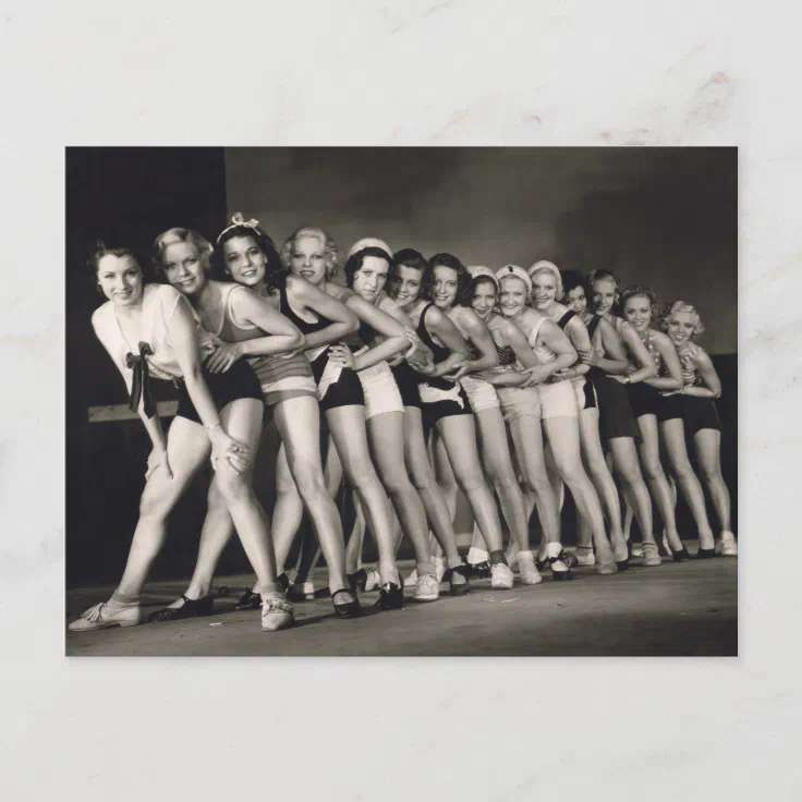Chorus Girls Postcard - 1706690.jpg | Zazzle