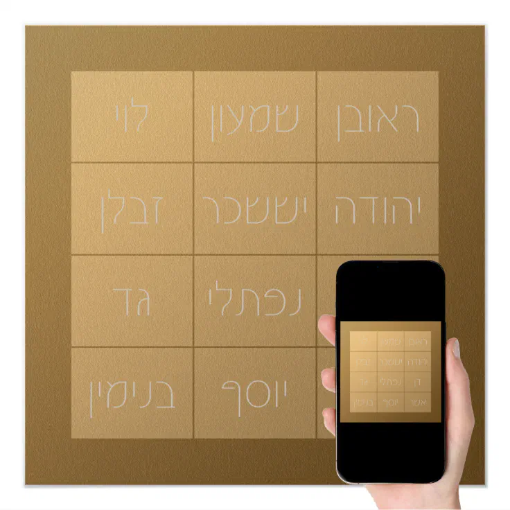 Choshen Mishpat - the Biblical Priestly Breastplat Poster | Zazzle