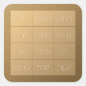 Choshen Mishpat the Biblical Priestly Breastplate Square Sticker | Zazzle