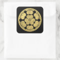 Chosokabe Mon Japanese samurai clan Square Sticker | Zazzle