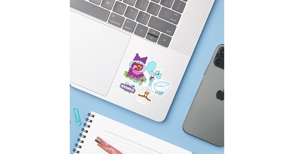 Chowder and Mung Daal Sticker | Zazzle