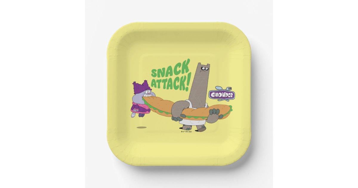 Chowder and Shnitzel Paper Plates | Zazzle