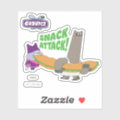 Chowder and Shnitzel Sticker | Zazzle