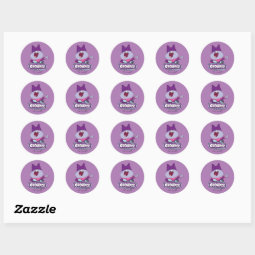 Chowder Waving Classic Round Sticker | Zazzle