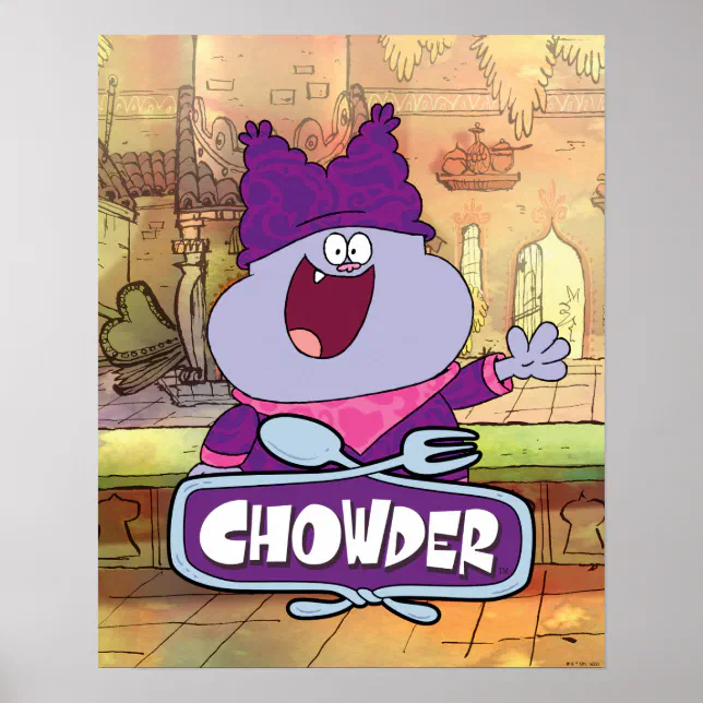 Chowder Waving Poster | Zazzle