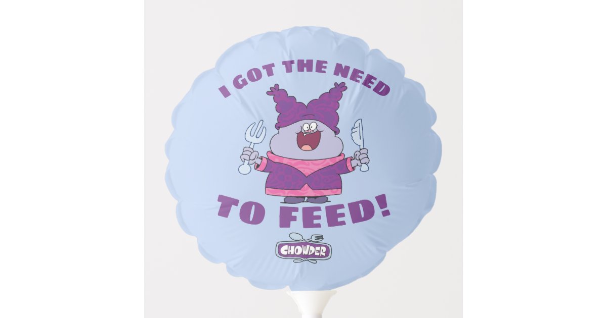 Chowder With Fork and Knife Balloon | Zazzle