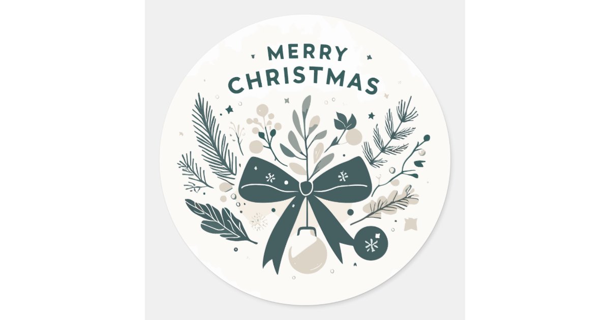 chr classic round sticker | Zazzle