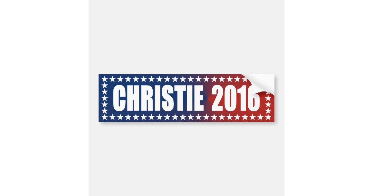 Chris Christie 2016 Bumper Sticker | Zazzle