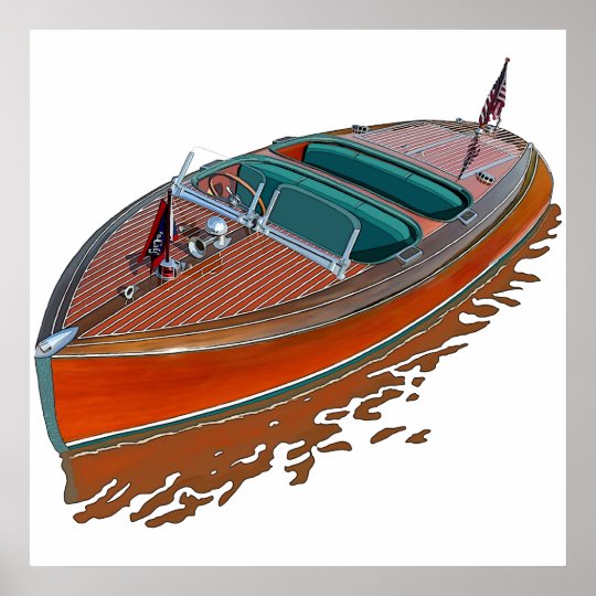 Chris-Craft Barrel Back Poster | Zazzle.com