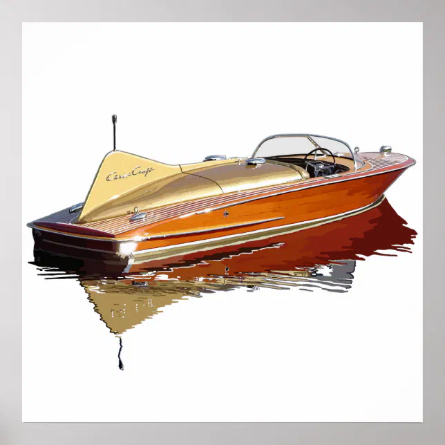 Chris Craft Cobra Poster | Zazzle