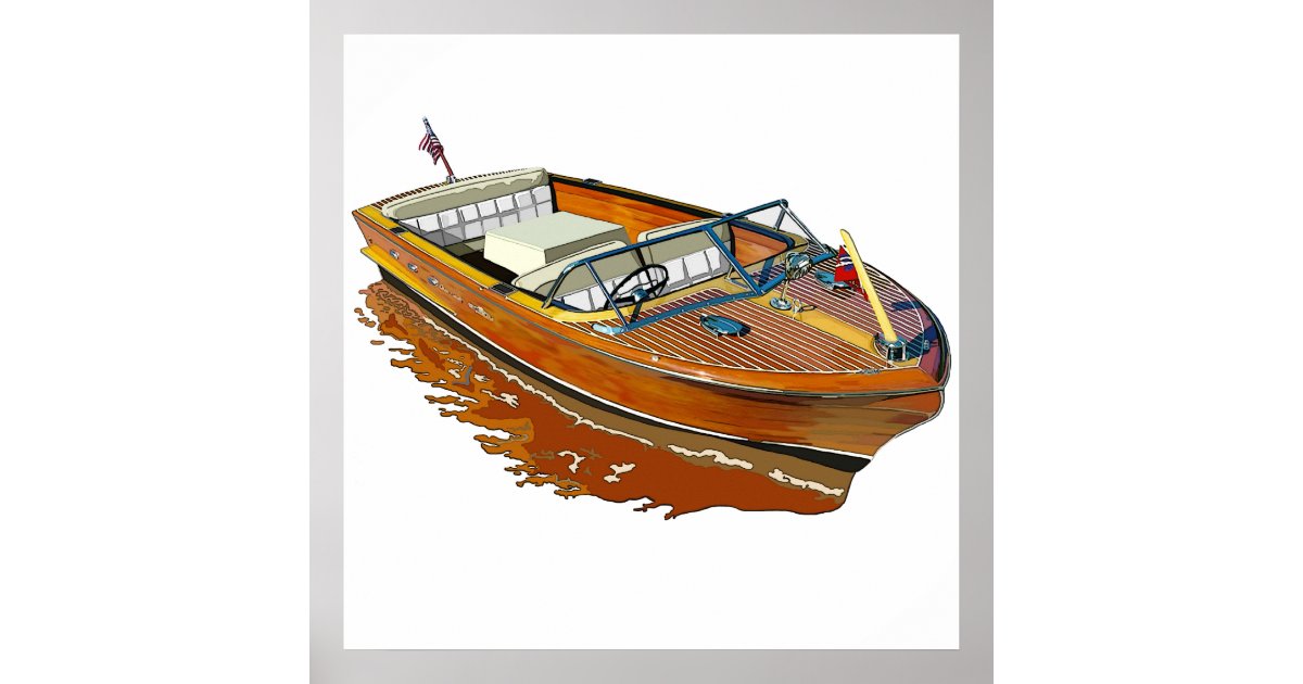 Chris Craft Continental Poster | Zazzle