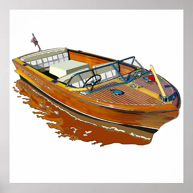Chris Craft Continental Poster | Zazzle