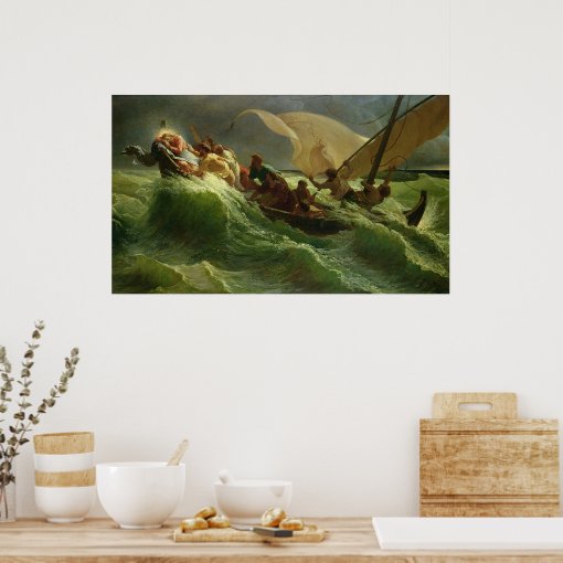 Christ Asleep in his Boat Poster | Zazzle