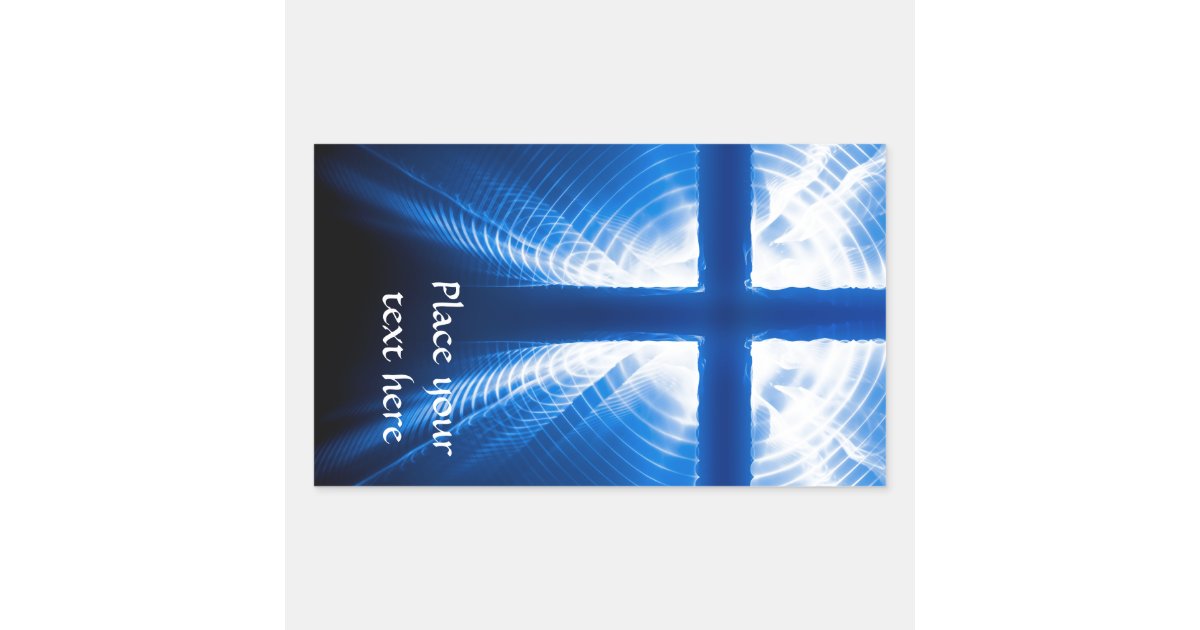 Christ Cross Rectangular Sticker | Zazzle