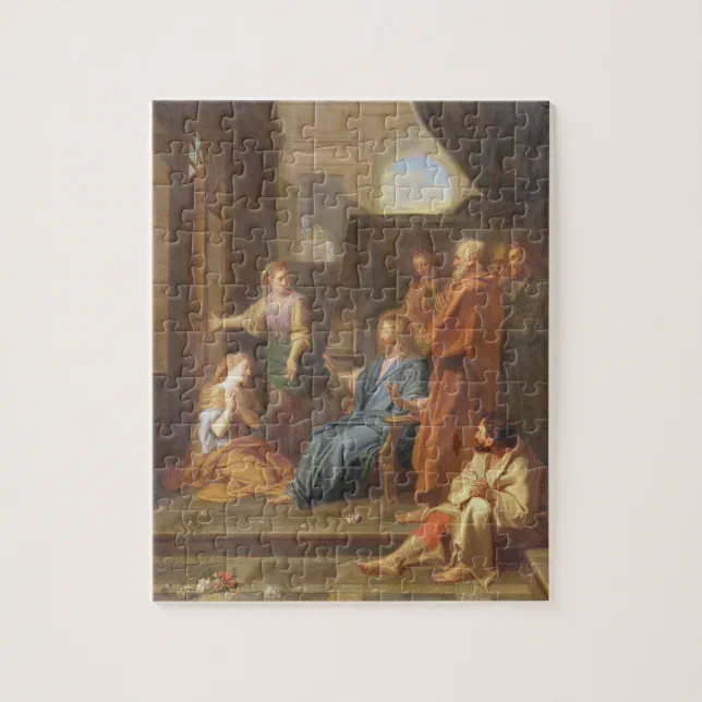 Christ in the House of Martha and Mary Jigsaw Puzzle | Zazzle