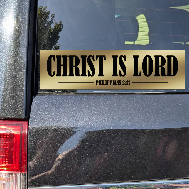 Christ is Lord Bumper Sticker | Zazzle