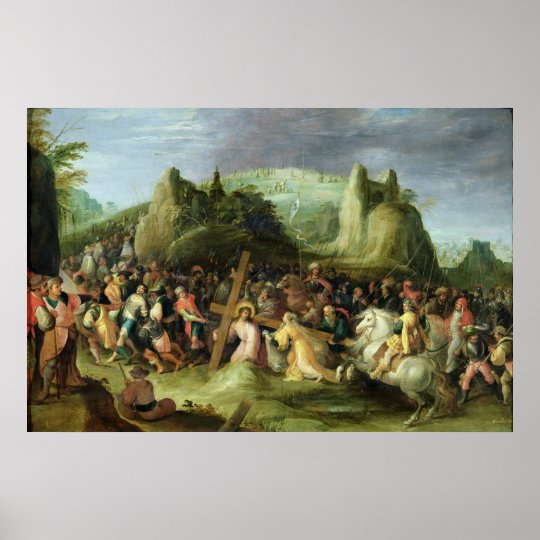 Christ on the Road to Calvary Poster | Zazzle.com