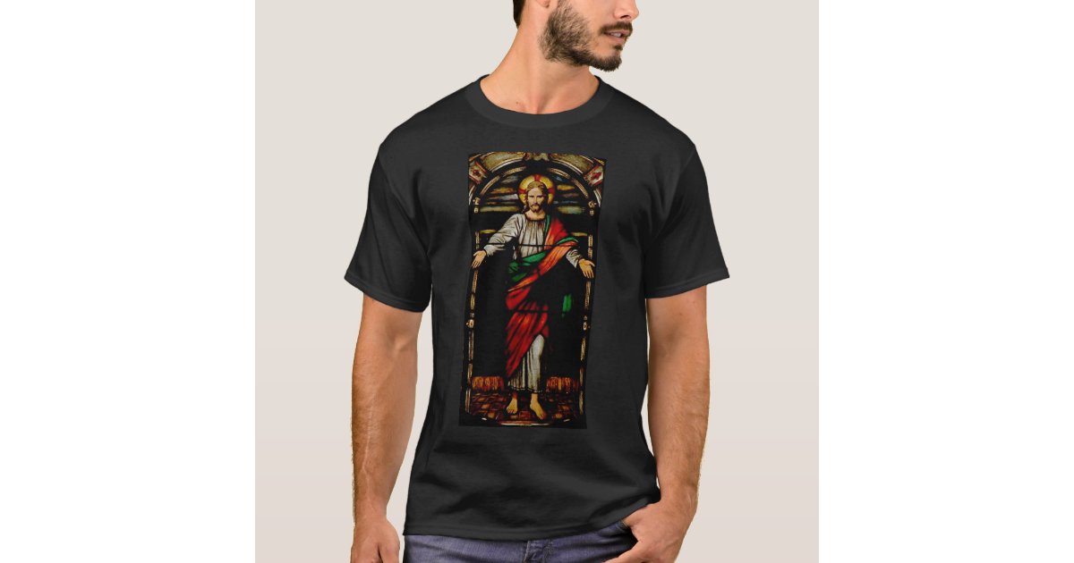 Christ Stained Glass T-Shirt | Zazzle