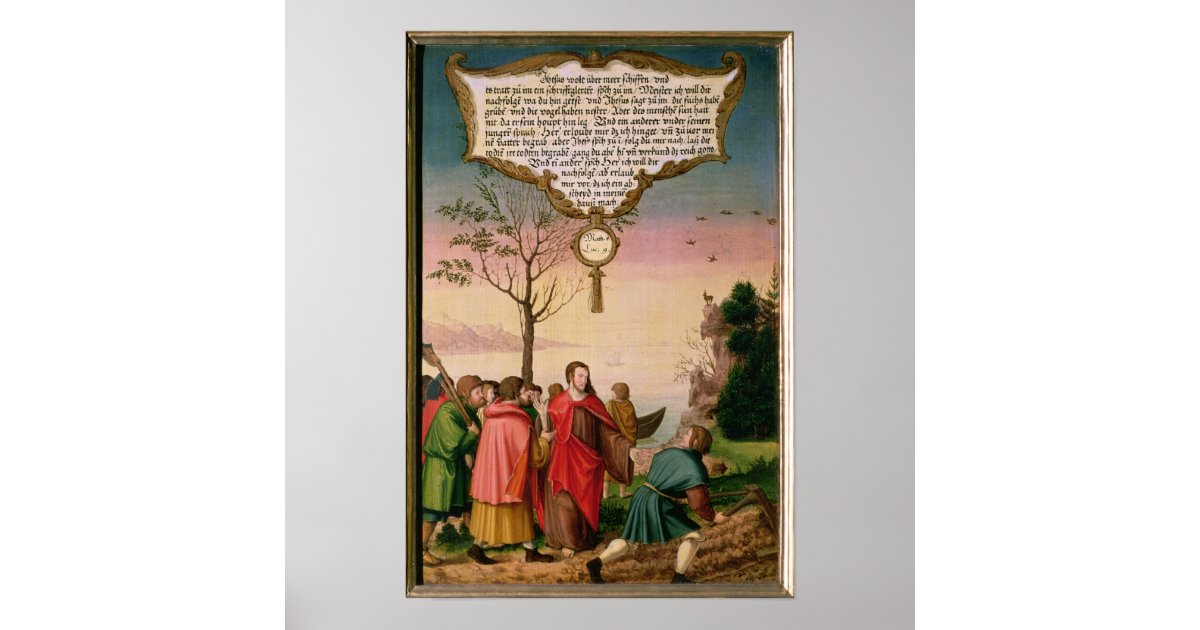 Christ teaching his disciples poster | Zazzle