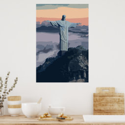 Christ The Redeemer Brazil Rio Poster | Zazzle