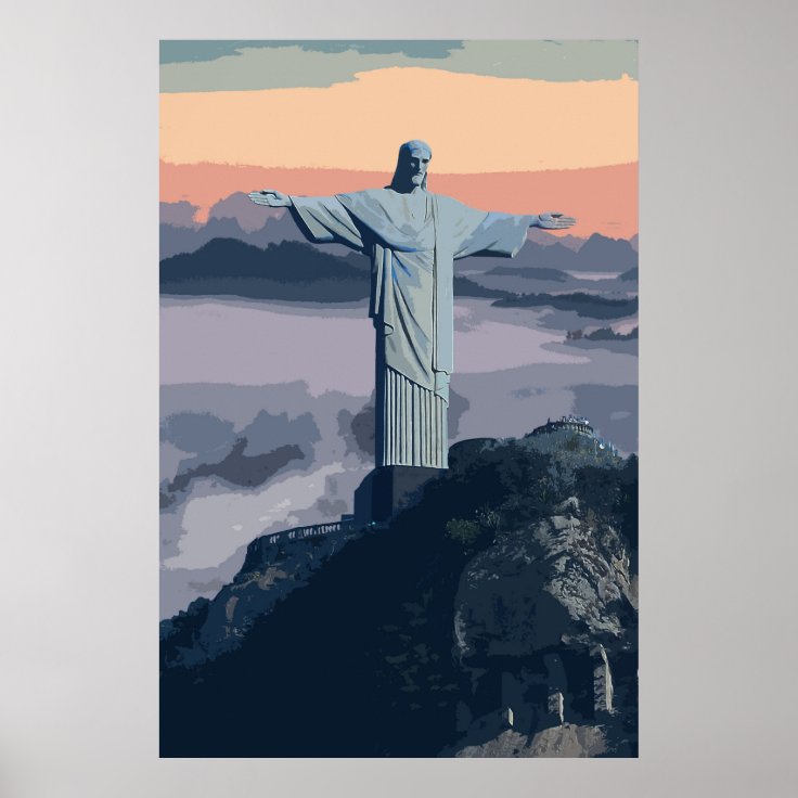 Christ The Redeemer Brazil Rio Poster | Zazzle