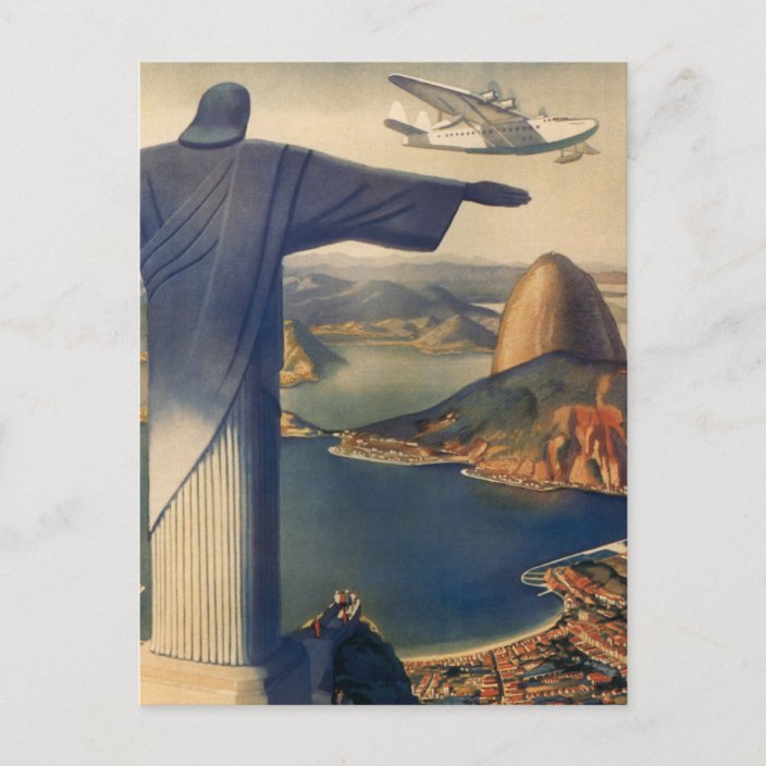 Christ the Redeemer Statue, Rio De Janeiro, Brazil Postcard | Zazzle.com