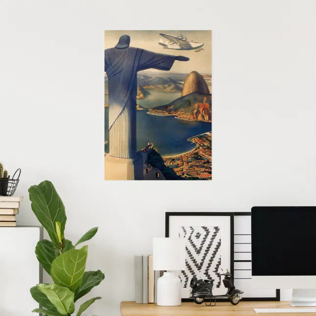 Christ the Redeemer Statue, Rio De Janeiro, Brazil Poster | Zazzle