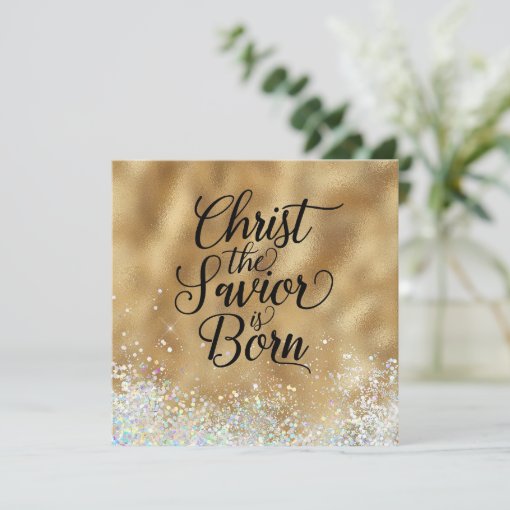Christ the Savior is born Christian Christmas | Zazzle
