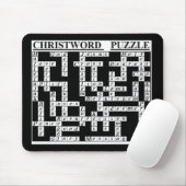 CHRIST-Word Puzzle Mouse Pad | Zazzle