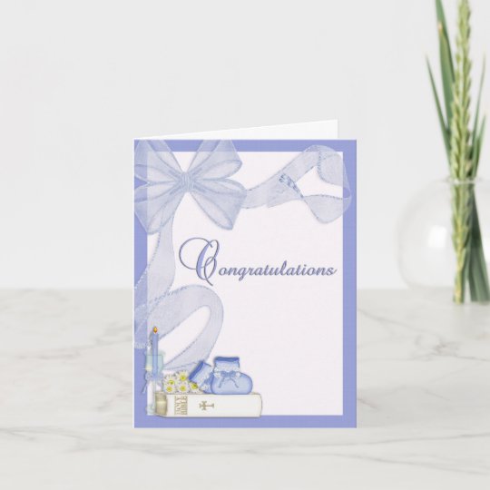 Christening Baptism Congratulations Card | Zazzle.com