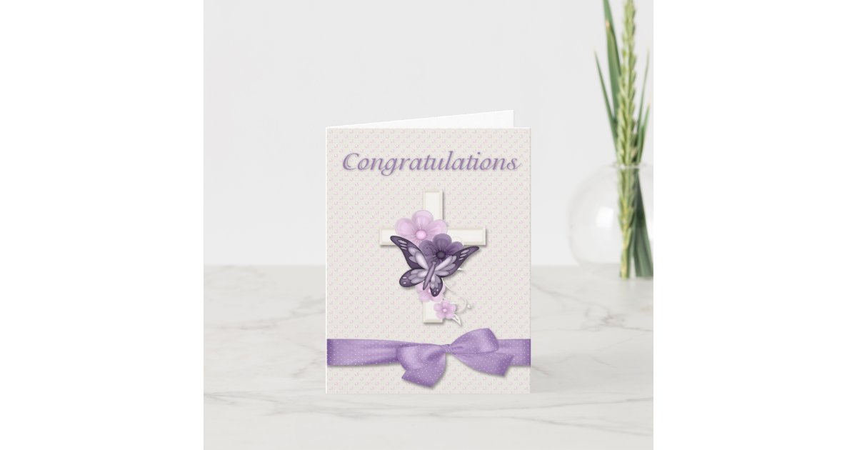 Christening Congratulations Card | Zazzle