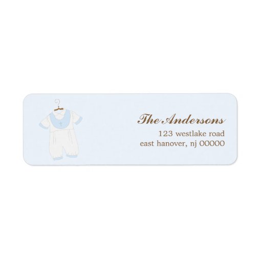 Christening Gown Baptism Labels | Zazzle
