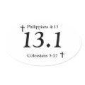Christian 13.1 Sticker | Zazzle