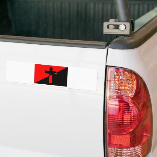 Christian Anarchist Anarchy Christianity Flag Bumper Sticker | Zazzle