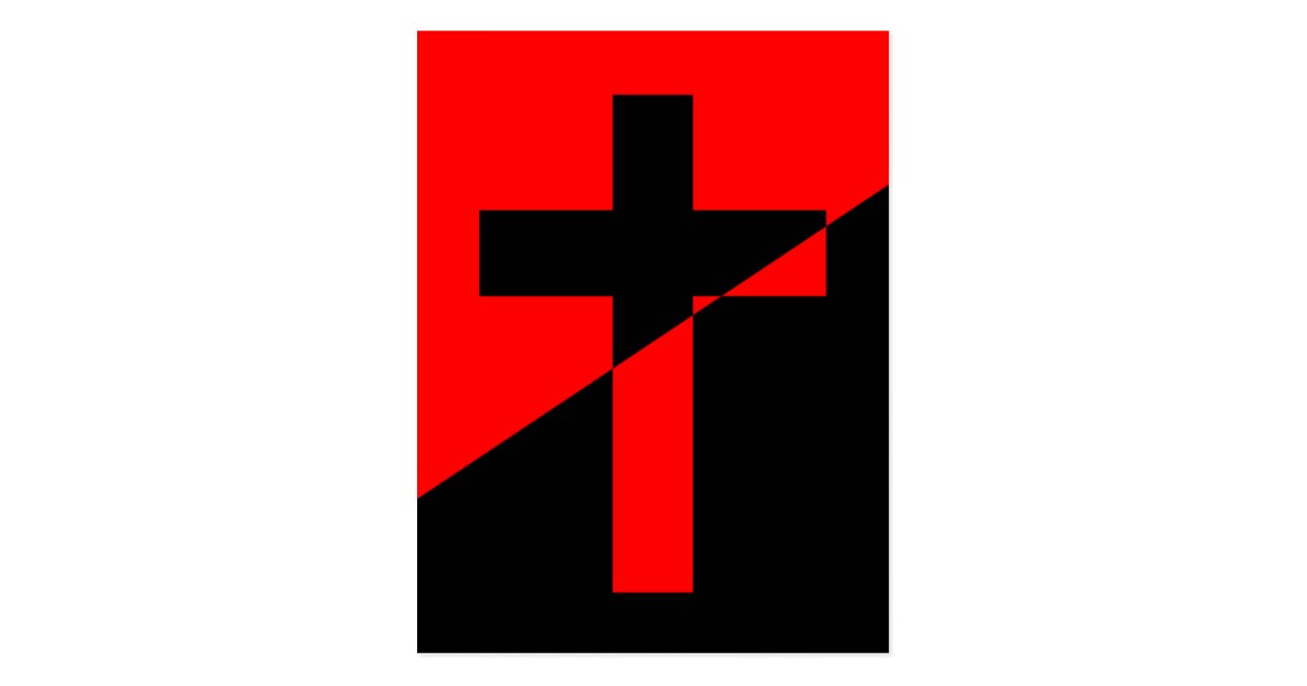 Christian Anarchist Anarchy Christianity Flag Postcard | Zazzle.com