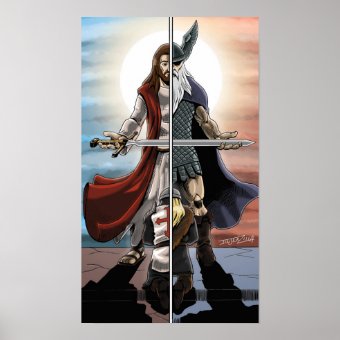 Christian and Pagan Unity! Poster | Zazzle