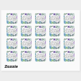 Christian art Psalm 121 Square Sticker | Zazzle