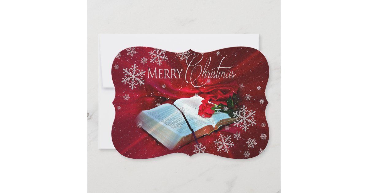 Christian Bible Christmas Holiday Card | Zazzle