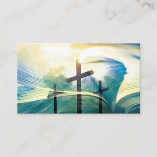 Christian Bible Cross QR Code Religious Church Business Card | Zazzle