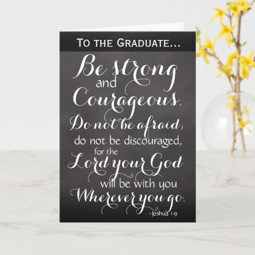 Christian Bible Verse Graduation Congratulations Card | Zazzle