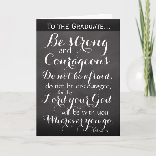 Christian Bible Verse Graduation Congratulations Card | Zazzle.com
