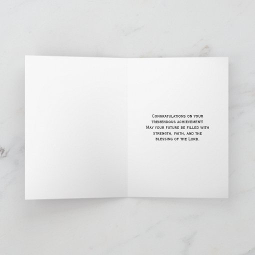 Christian Bible Verse Graduation Congratulations Card | Zazzle