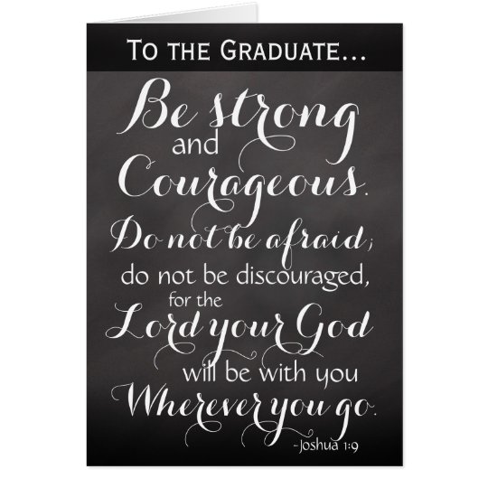 Christian Bible Verse Graduation Congratulations Card | Zazzle.com
